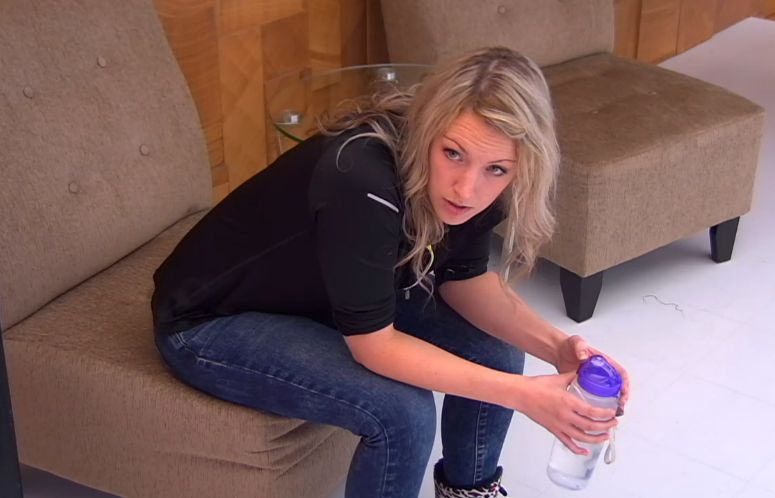 Allison studies the wall – Big Brother Network Canada